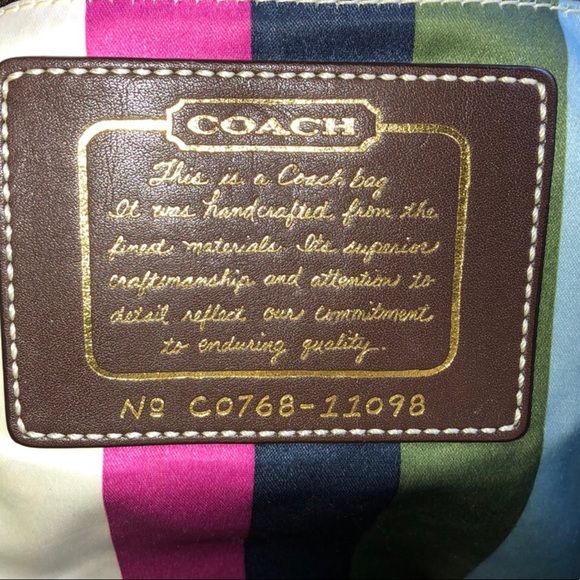 Coach | Bags | Coach Medium Tote Bag C Logo Leather And Canvas | Poshmark